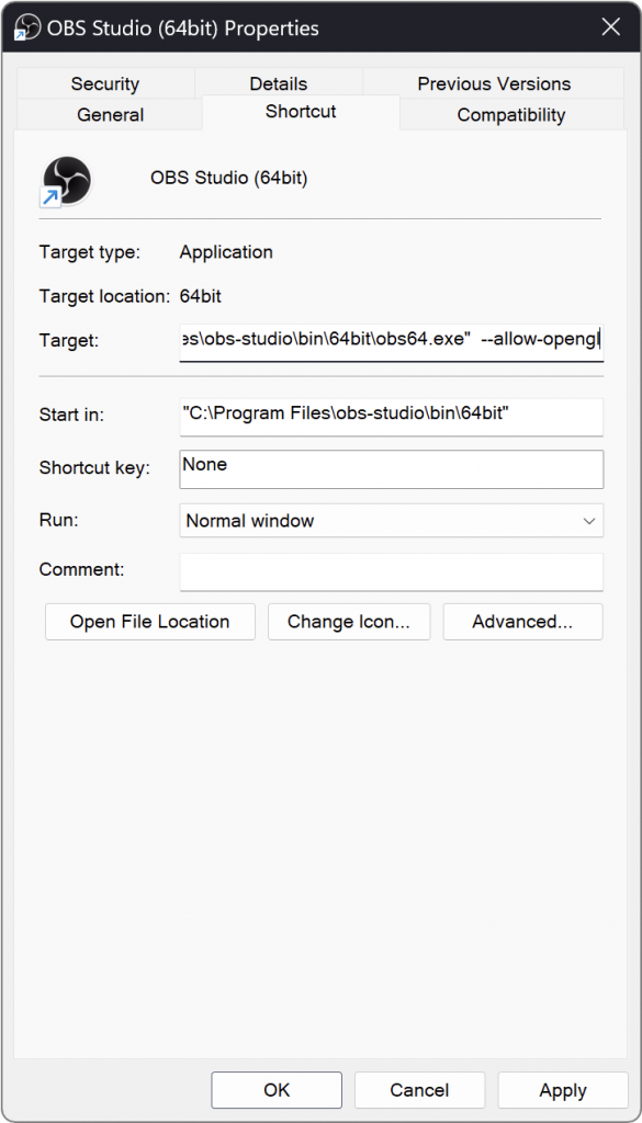 OBS開啟時可使用的相關指令 – Claire's Blog